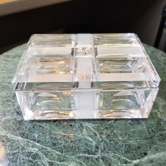 Unknown | Storage & Organization | Vintage Clear Lead Crystal Glass ...